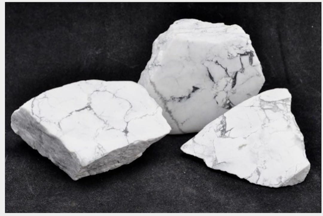 Raw Howlite Polished Pyramid Crystal Slab Chunks Spiritual Connection ...