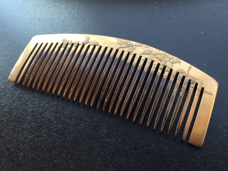 Japanese Antique/vintage Decorative Hair Comb and Hair Stick Set With ...