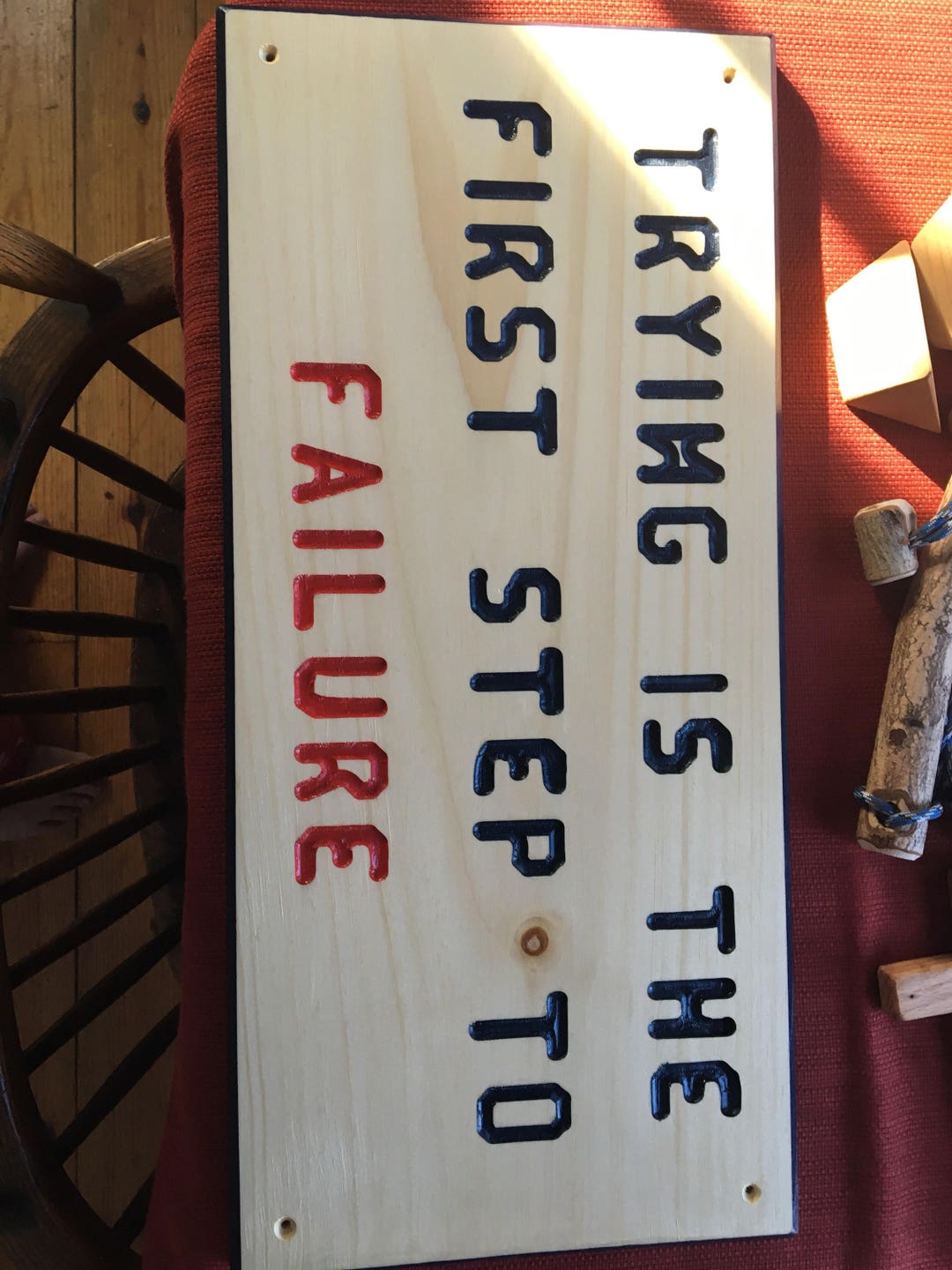 Wooden Sign ,trying ,funny ,sign - Etsy