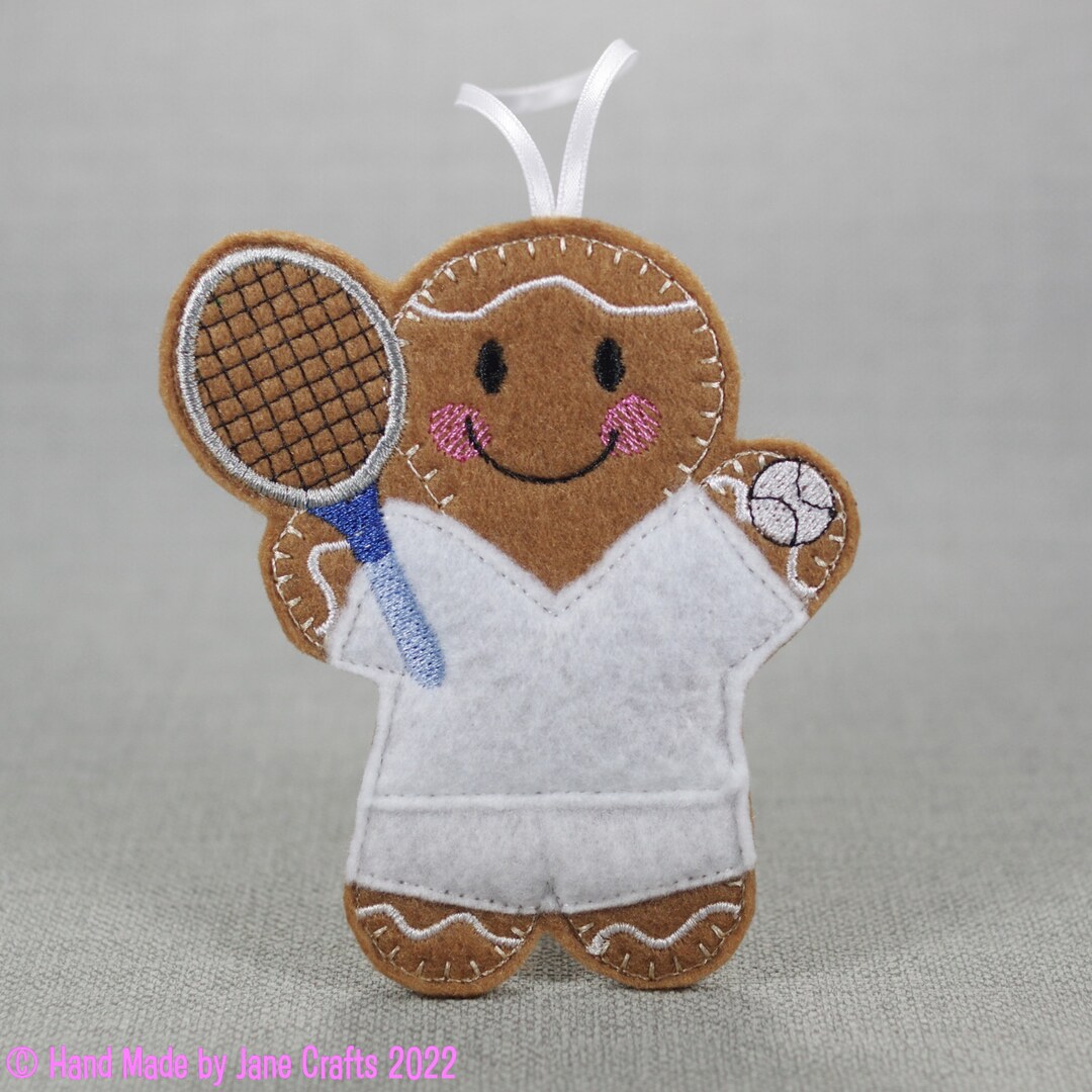 Tennis, Sports, Gingerbread Man, Birthday Gift, Christmas Tree ...