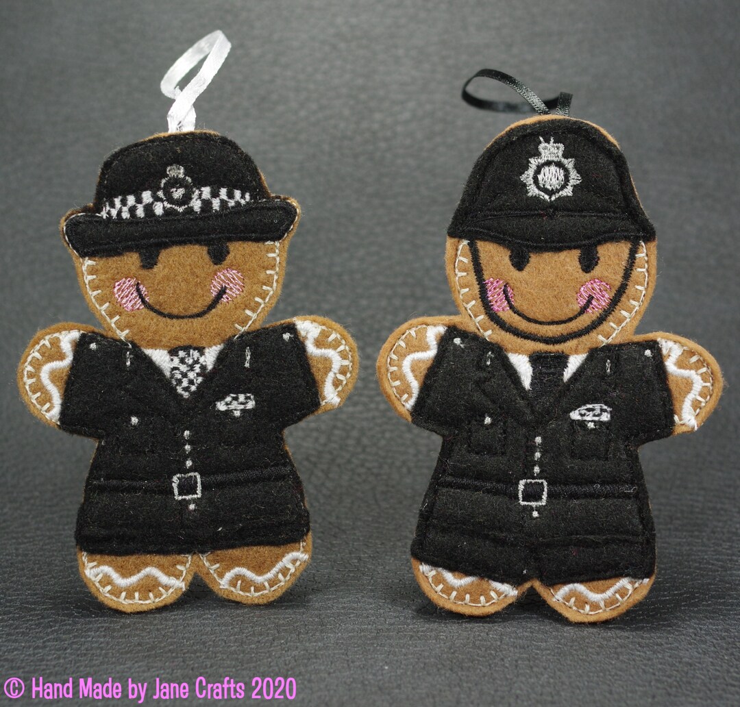 Police Man Gift, Police Woman, Gingerbread, Key Worker, Decoration ...
