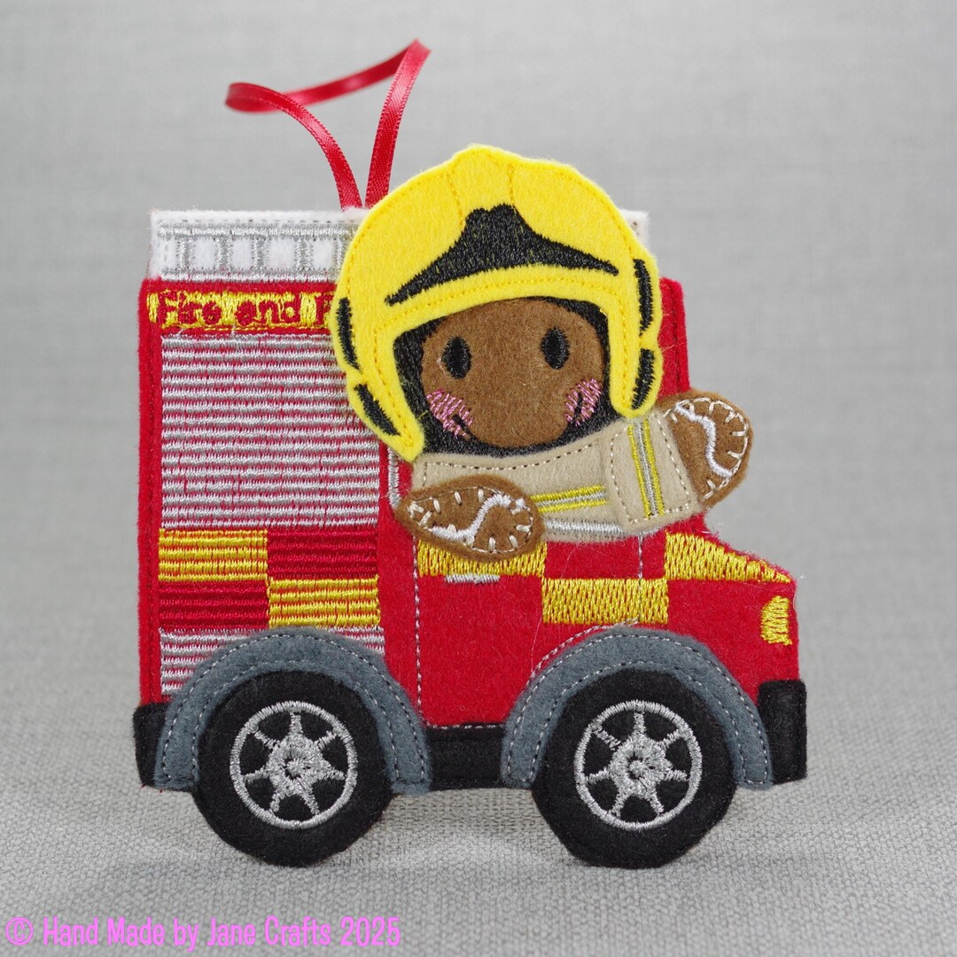 Fire Truck, Gingerbread Decorations, Fire Engine, Fireman - Etsy