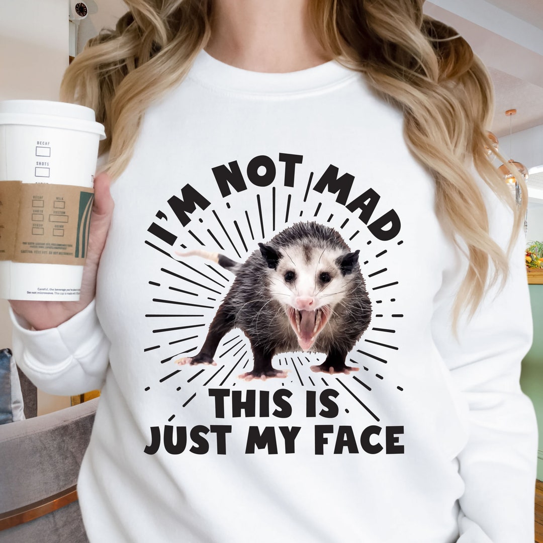 I'm Not Mad Funny Possum Shirt | Animal Lover Possum Gift | Unisex ...