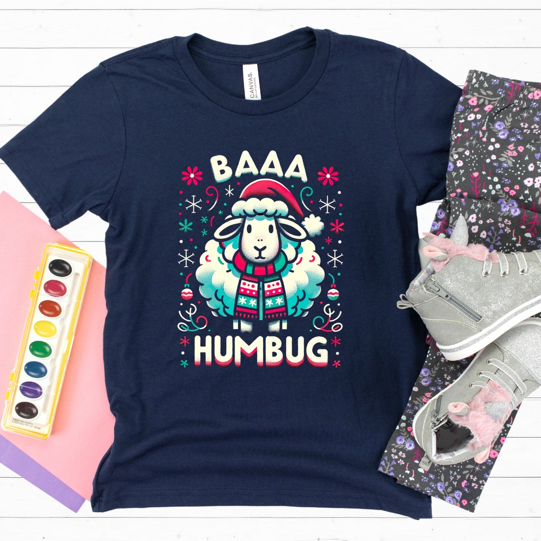 Baaa Humbug Cute Sheep Christmas Sweatshirt | Funny Bah Humbug ...