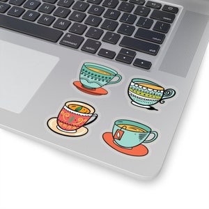 Chai Tea Lover Vinyl Book Stickers | Chai Tea Cup Sticker Pack | Kiss ...