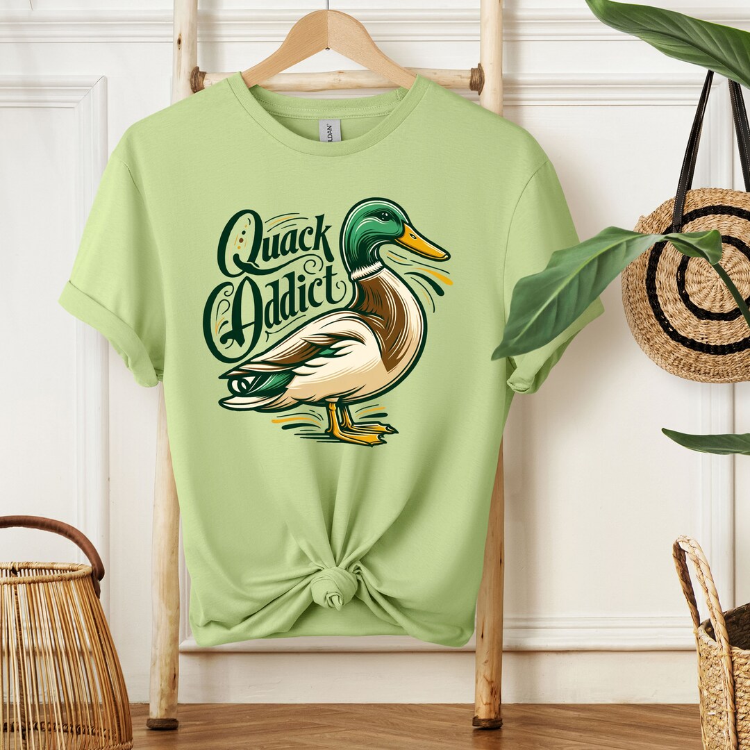 Quack Addict Funny Mallard Duck Shirt Bird Lover Shirt Nature Lover ...