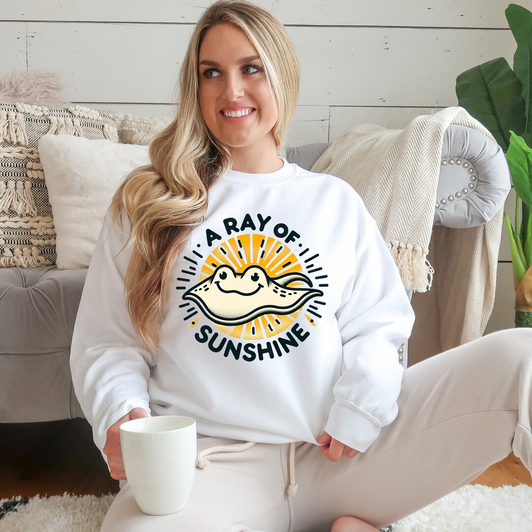 A Ray of Sunshine Cute Stingray Shirt Surfer Shirt Ocean Lover Gift ...