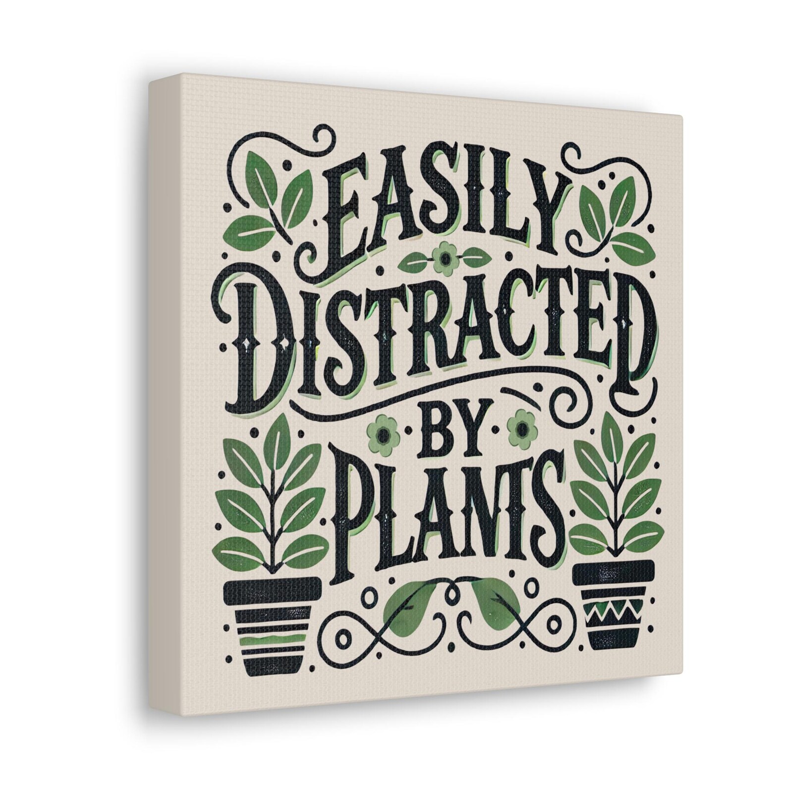 Easily Distracted by Plants Wall Art | Funny Plant Lover Gift Home ...