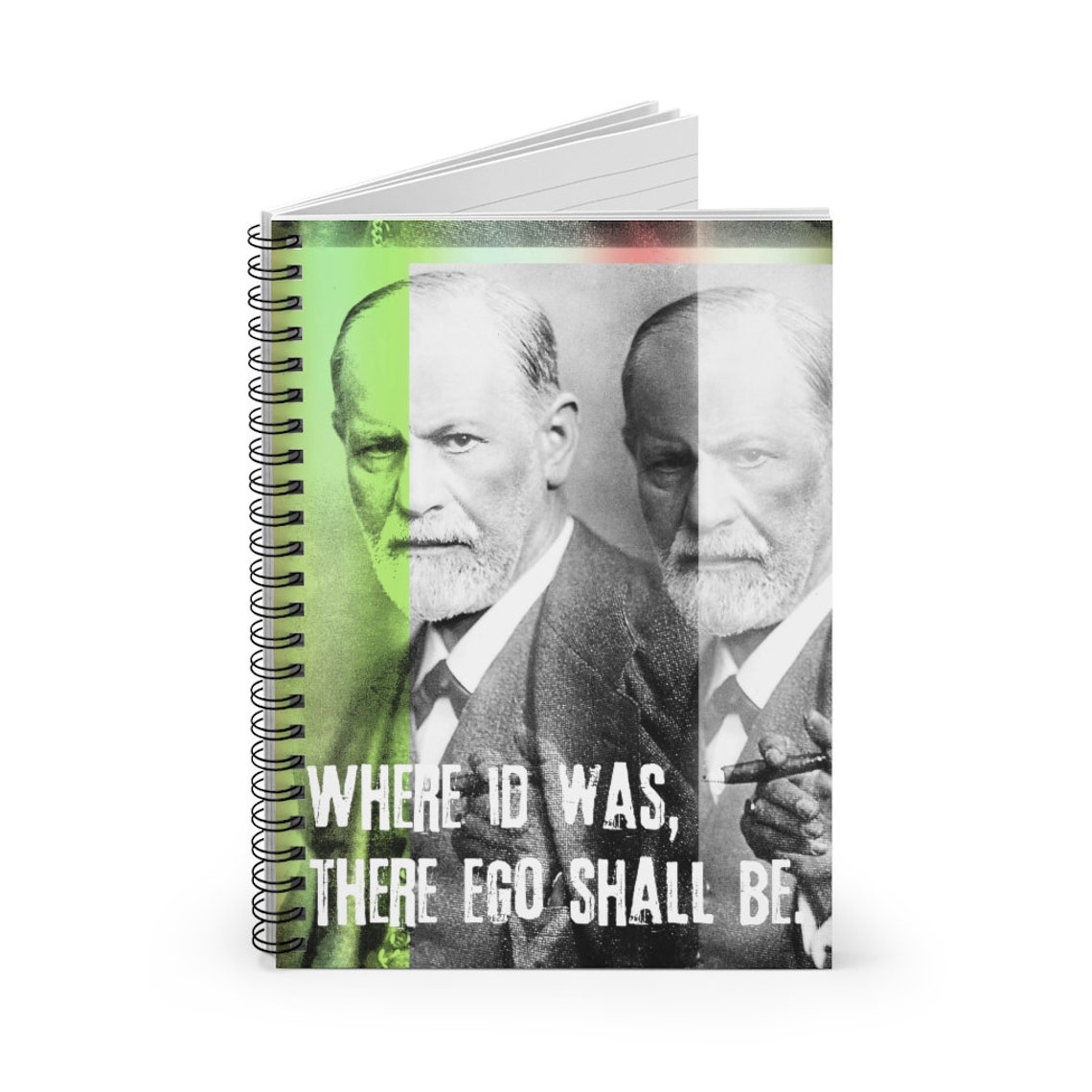 Freud Pop Art Spiral Journal Notebook | Sigmund Freud School Psychology ...