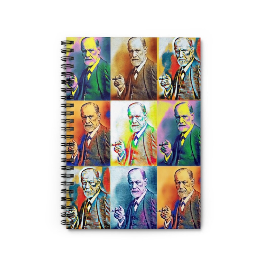 Freud Pop Art Spiral Journal Notebook Sigmund Freud School - Etsy