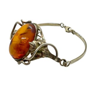 Vintage Art Nouveau Style Polish Vermeil Stone Leaf Design Bracelet - Etsy