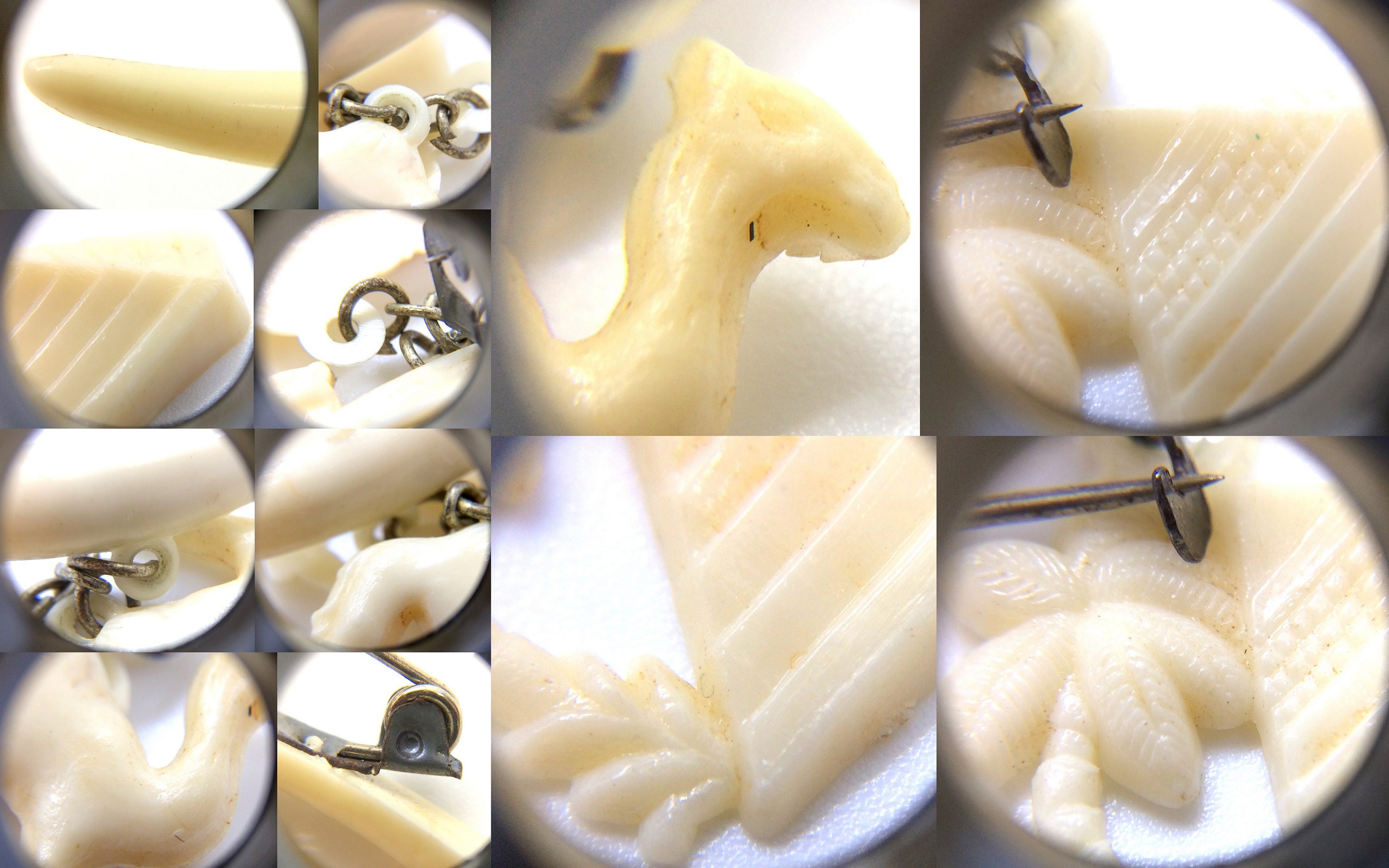 Antique Art Deco Celluloid Camel Pyramid Claw Pendant Brooch - Etsy