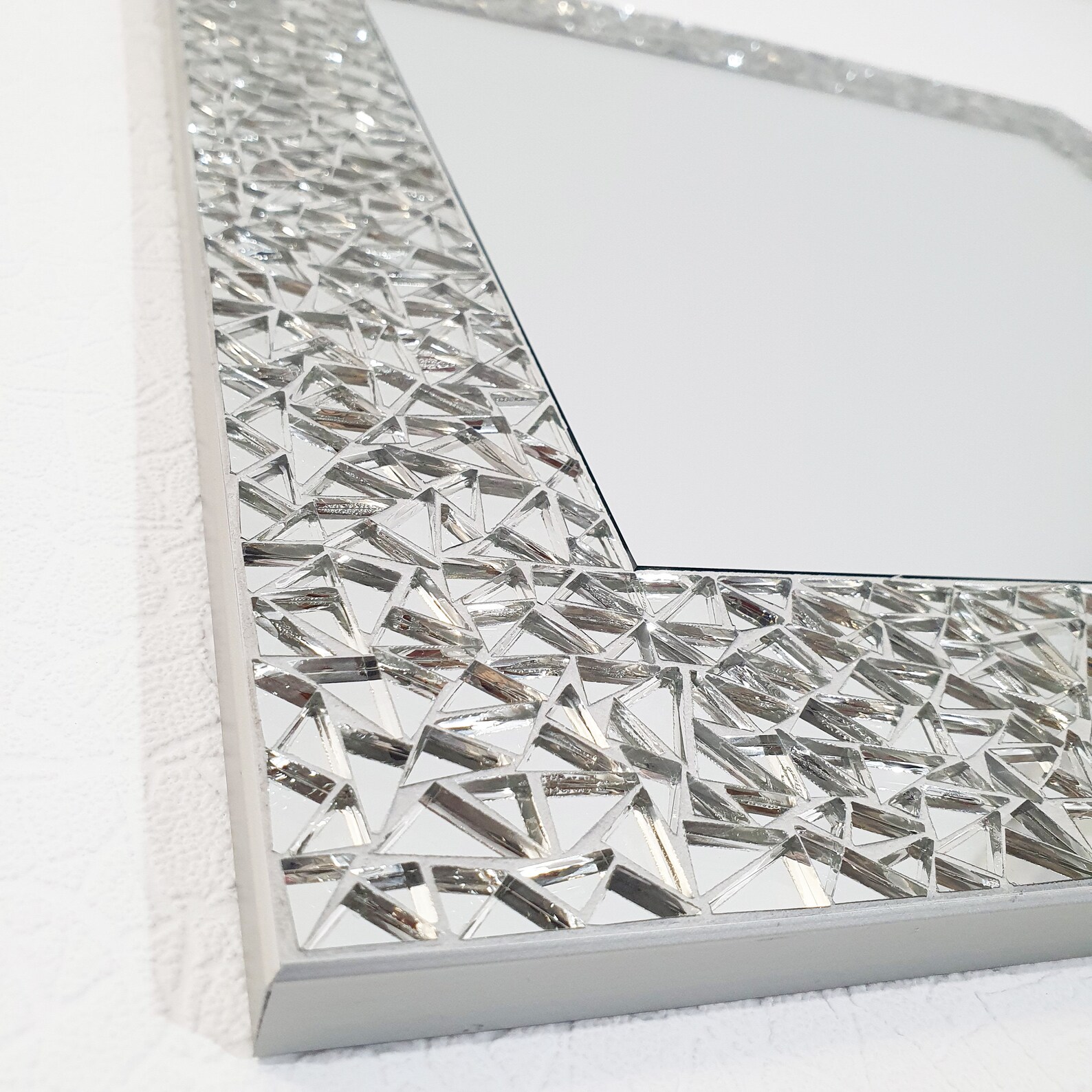 Square Mirror Wall Decor Silver Mirror Made to Order - Etsy