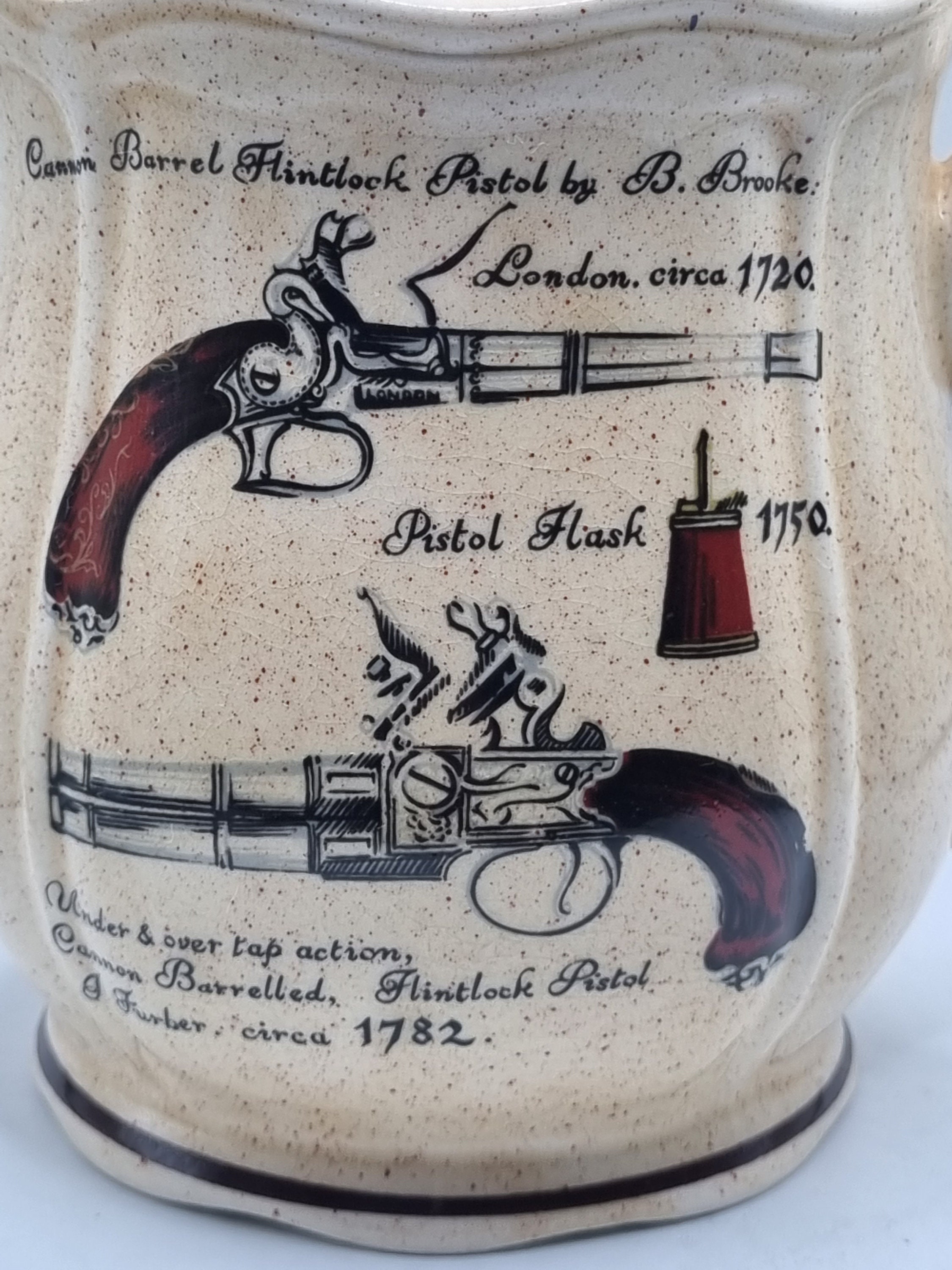 Palissy Flintlock Pistol Mug/tankard - Etsy UK