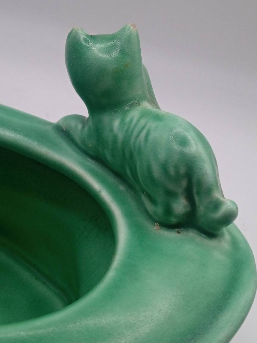Sylvac Green Cat on Hat No 165 Vintage - Etsy UK