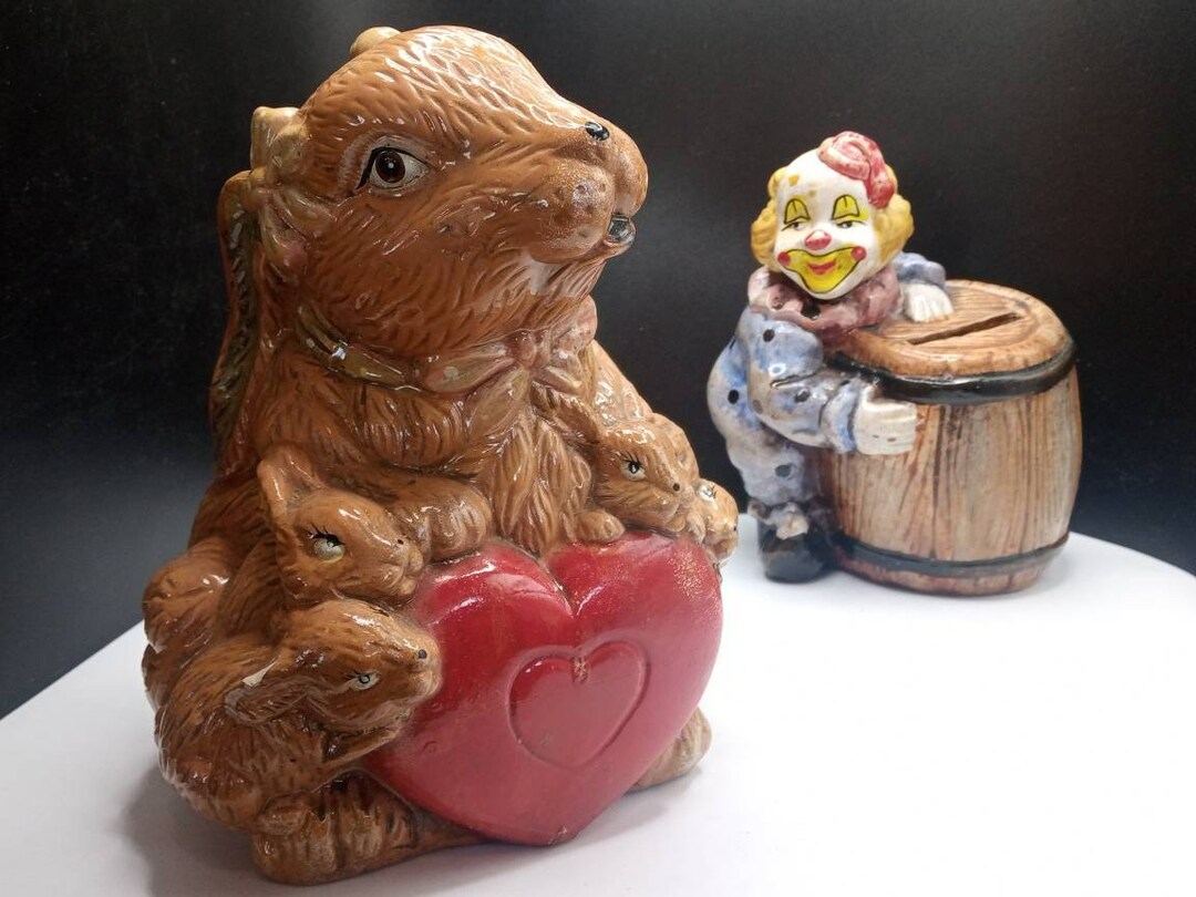 Rabbit / Bunny Money Box - Etsy