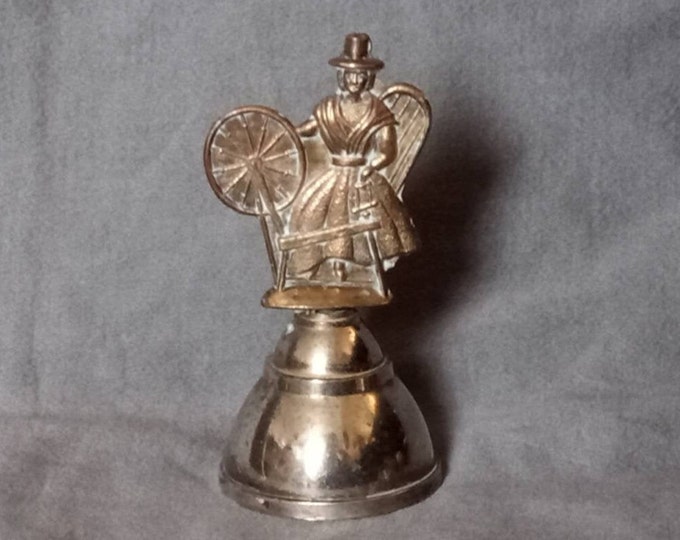 Brass Welsh Lady Bell Spinning Wheel Vintage - Etsy UK