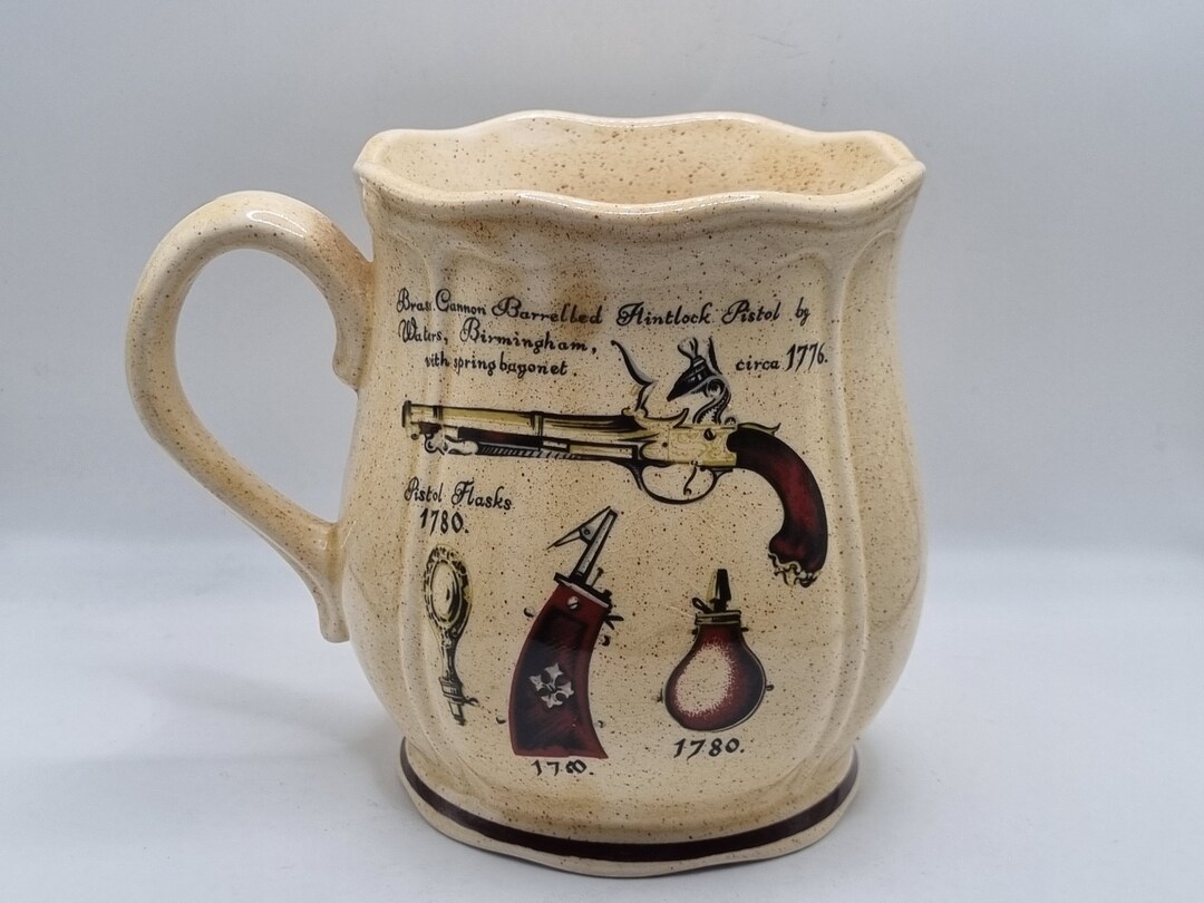 Palissy Flintlock Pistol Mug/tankard - Etsy
