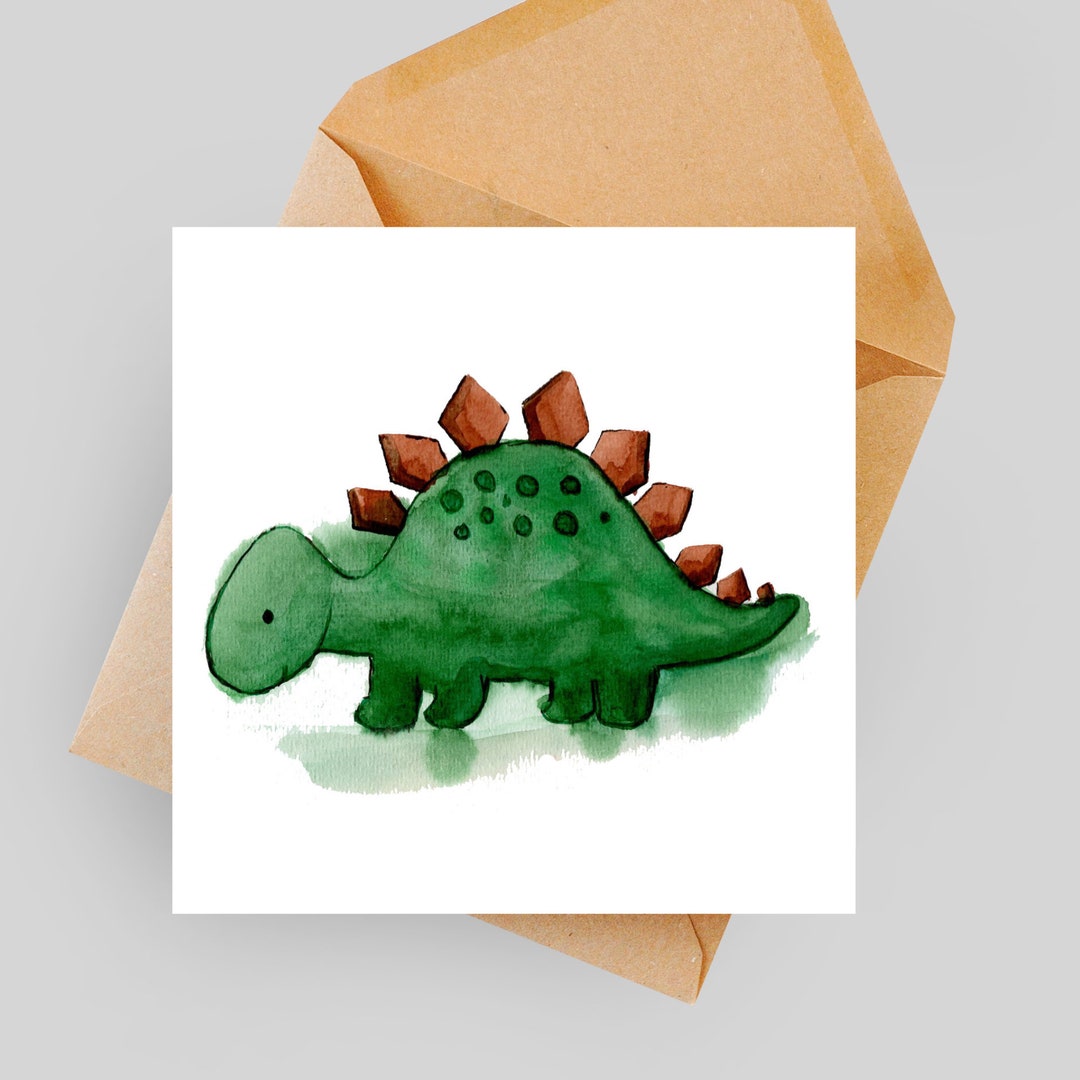 Postcard "dino" Square-shaped | Gift Card | Children's Card | Birth - Etsy