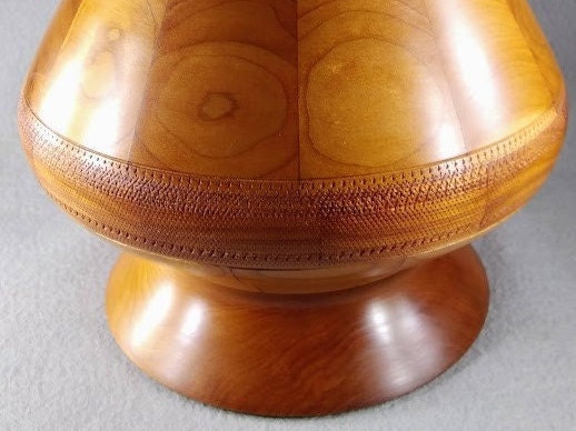 Precious Urn Handsomely Designed From Cherry Hardwoods and Crowned With ...