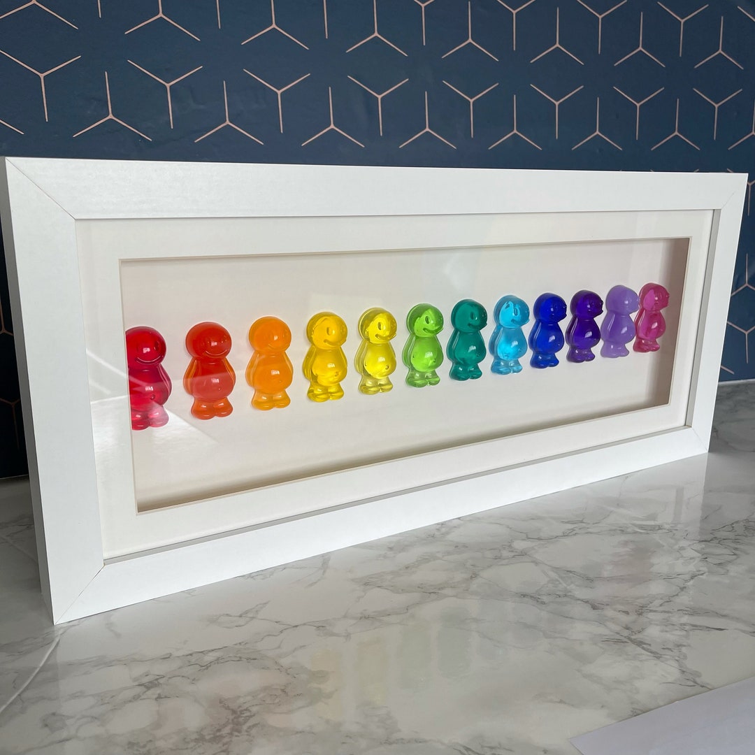 Large Rainbow Jelly Baby - Art Gift - Etsy UK