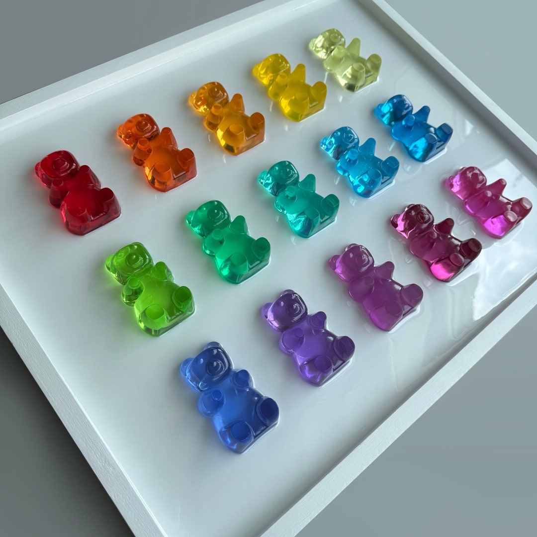 Large Rainbow Gummy Bear - Art Gift - Etsy