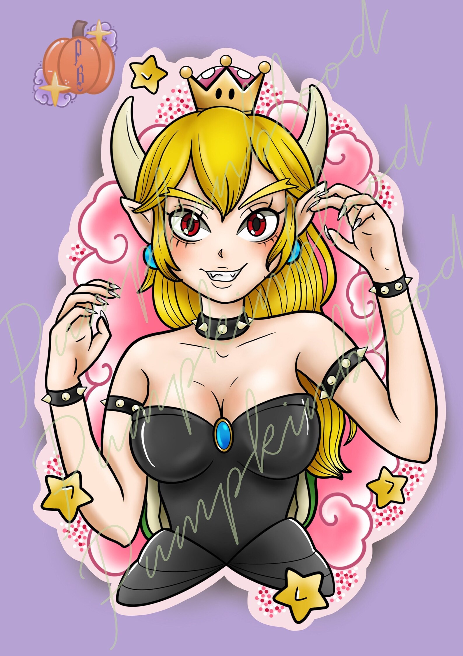 Bowsette Princess Peach Bowser Mario A5 Print Nsfw Etsy Canada
