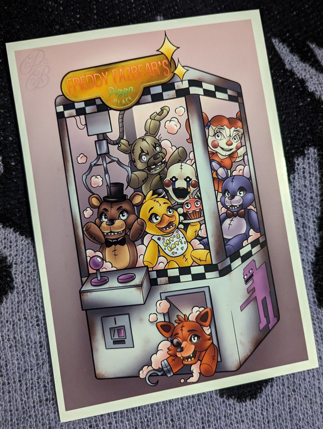 Five Nights at Freddy's - Inspired, Horror, Video Game, Art Print ...