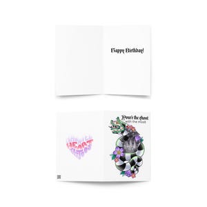 Beetlejuice Birthday Card Sandworm Lydia Deetz Flowers Tattoo Inspired ...