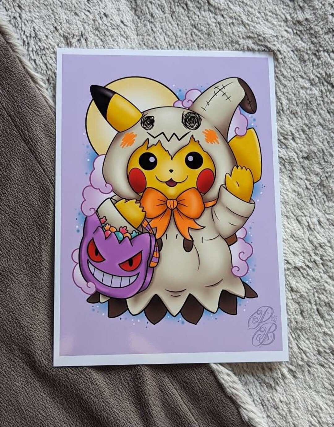 Halloween Pokémon Pikachu Fan Art A5 Print Gamer Girl Aesthetic Pastel ...