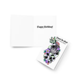 Beetlejuice Birthday Card Sandworm Lydia Deetz Flowers Tattoo Inspired ...