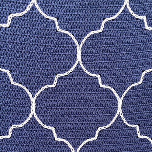 Crochet Moroccan Tile Blanket Pattern Moroccan Mosaic Filet - Etsy