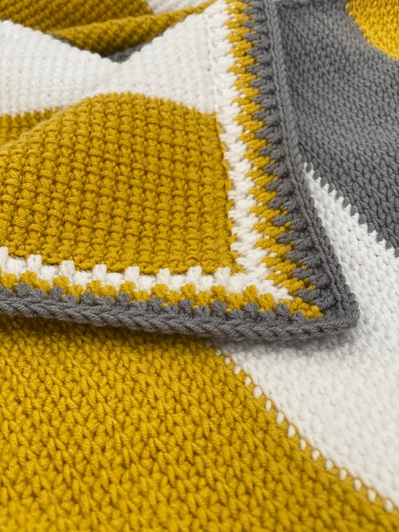 Dots and Dashes Crochet Blanket Pattern - Etsy