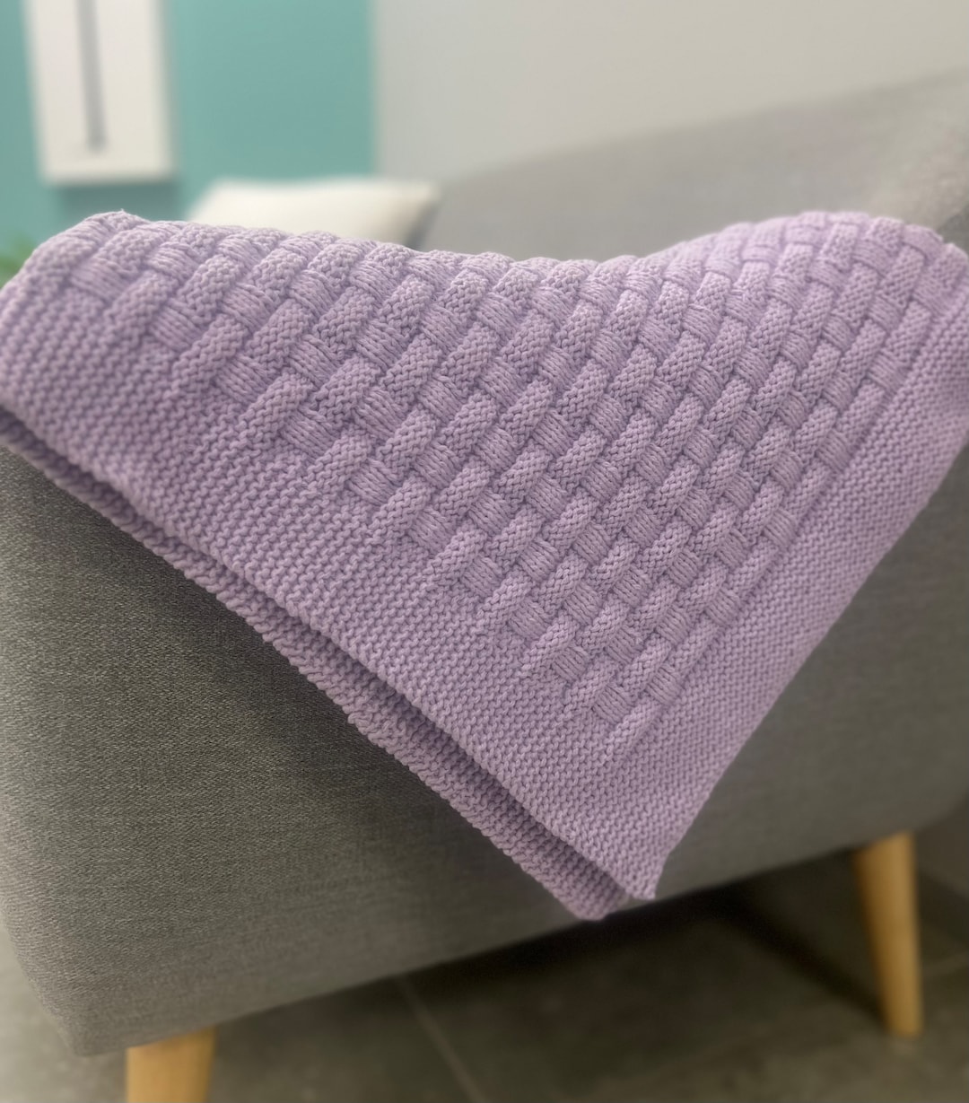 Super Easy Knitting Pattern for a Basketweave Baby Blanket - Etsy