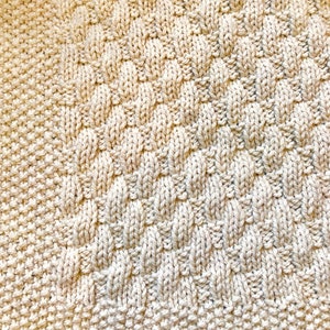 Super Easy Pattern for a Faux Cable Knitted Blanket - Etsy Canada