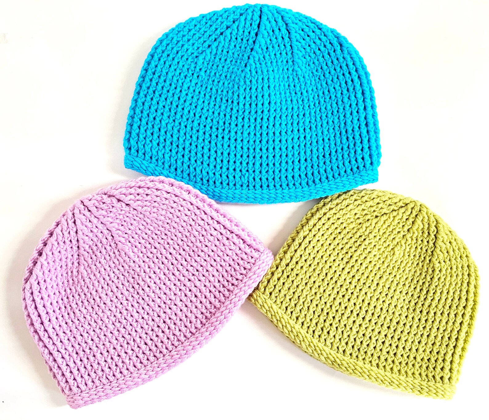 Reversible Ribbed Beanie Crochet Pattern Multiple Sizes - Etsy