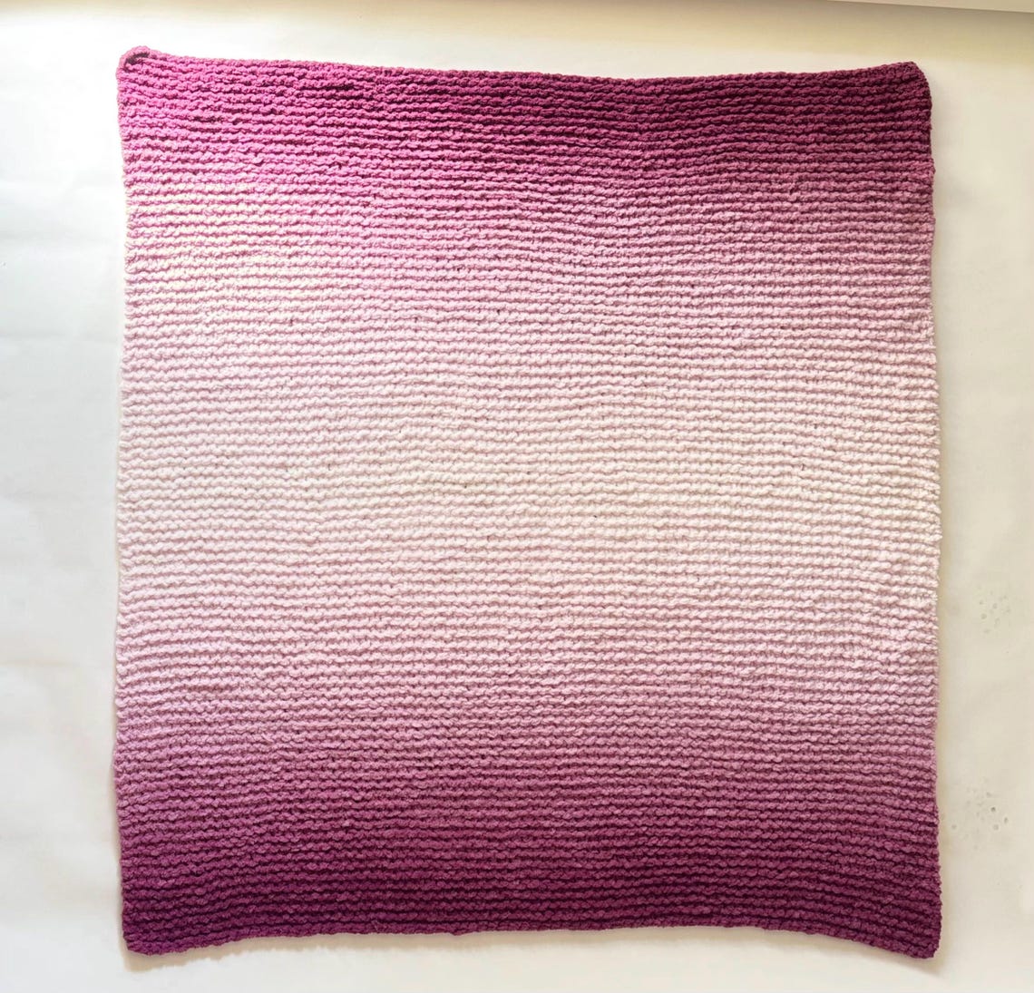 Beginner Friendly Perfect Phasing Gradual Color Change Knitted Blanket ...