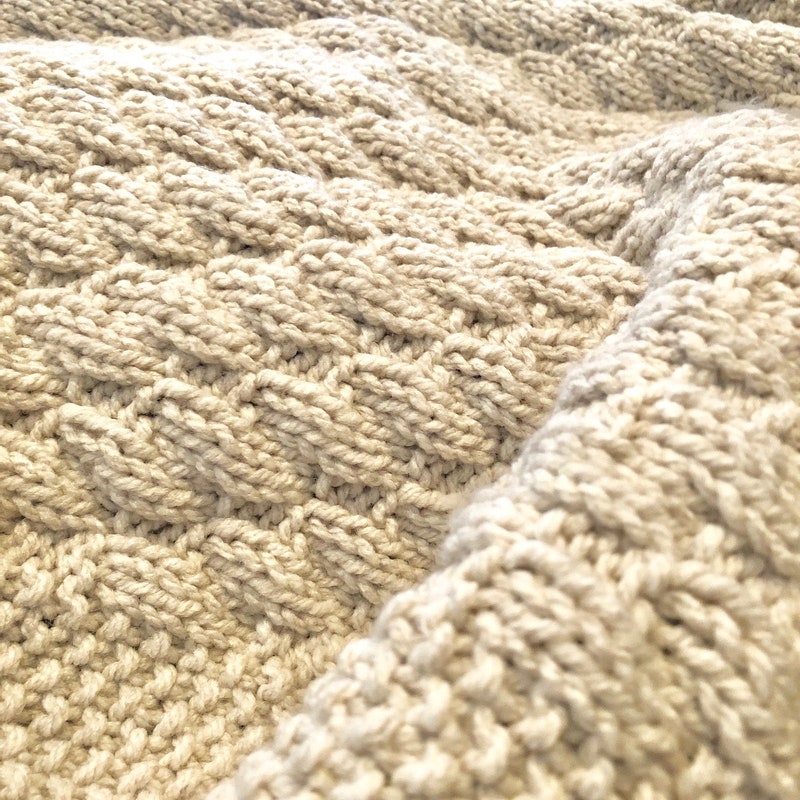 Cable Knit Blanket - Etsy