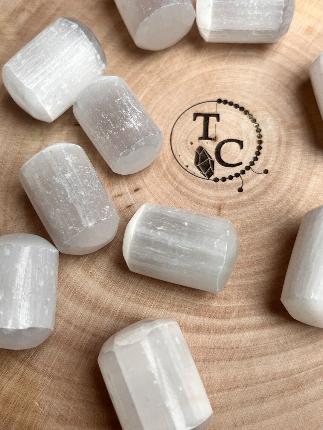 Tumbled Stones: Selenite - Etsy