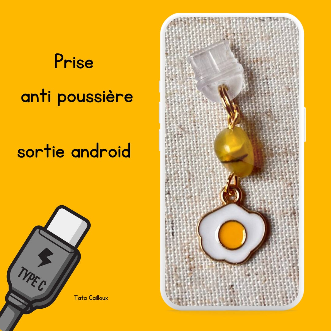 Egg and Yellow Opal Dust Plug - Etsy