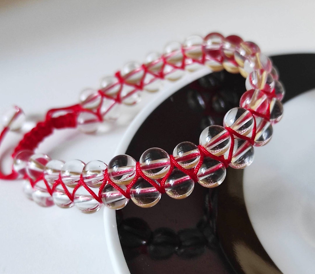 6mm 6mm Rock Crystal Macramé Double Row - Etsy