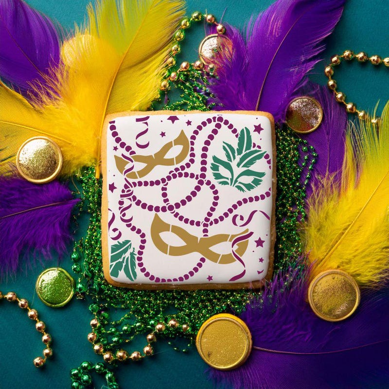 Mardi Gras Cookies - Etsy