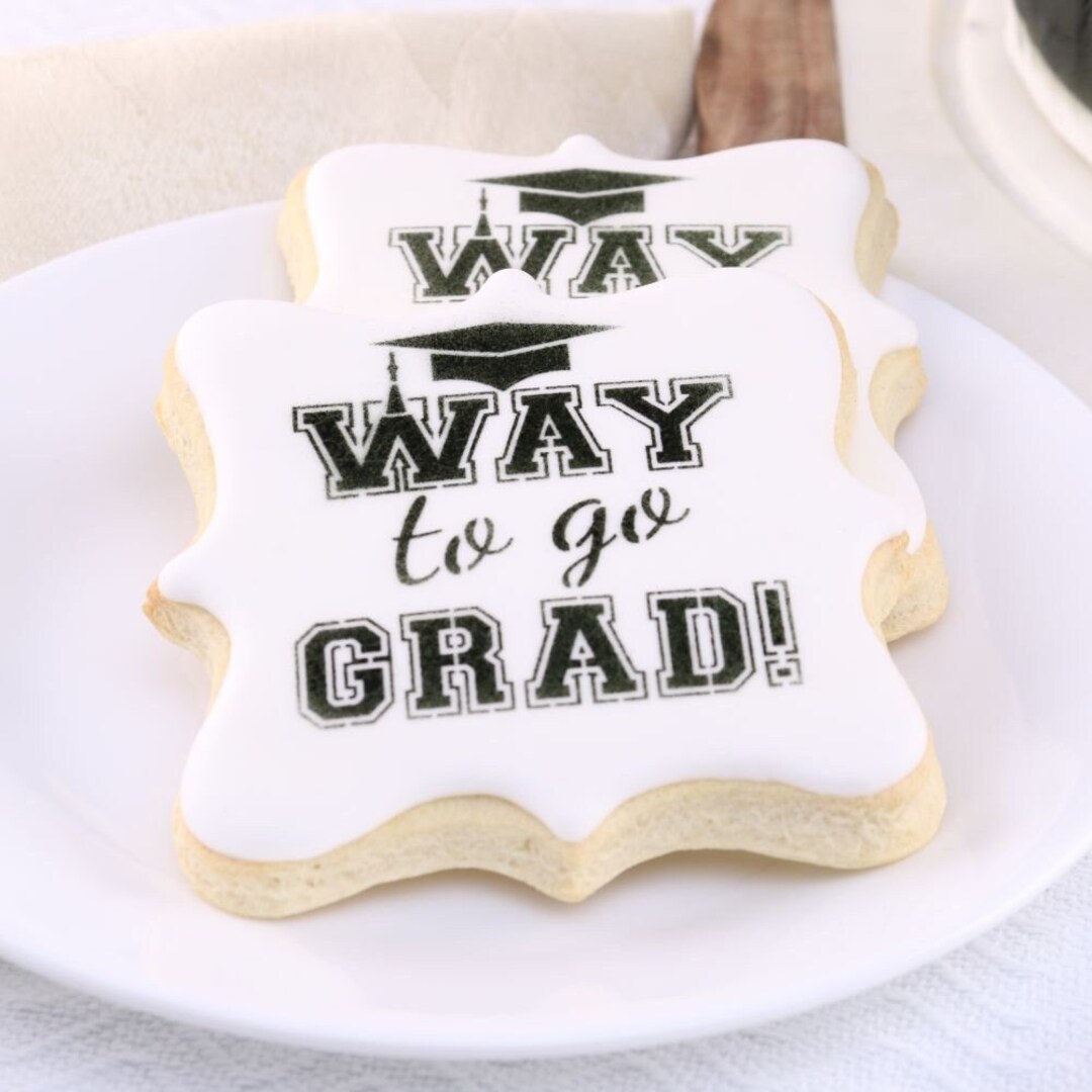 Way to Go Grad Cookie Stencil Graduation Stencil DIY - Etsy