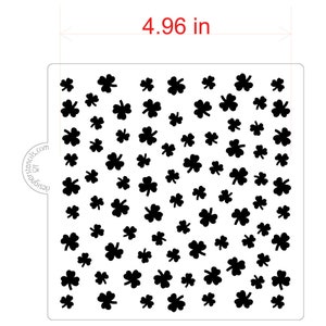 Shamrock Miniprint Cookie Stencil | St Patrick's Day | Allover ...