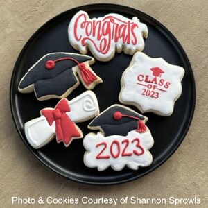 Graduation Messages Cookie Stencil | Class of 2026 Cookie Stencils ...