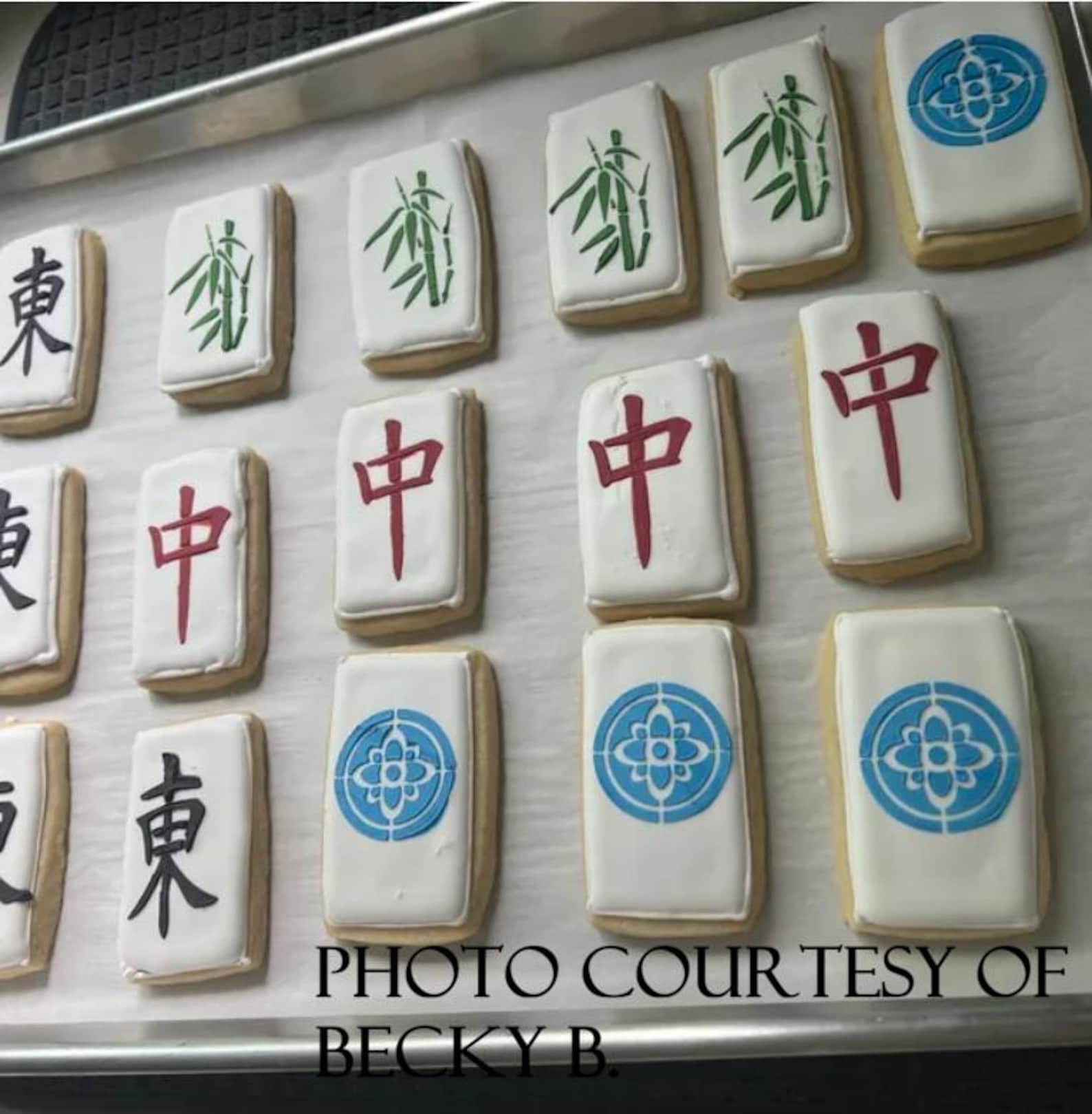 Mahjong Tiles Cookie Stencil Set | Confection Couture | - Etsy
