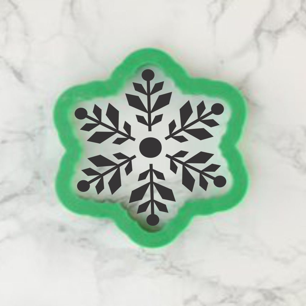 Snowflake 3 Piece Stencil Set With Matching Cookie Cutters | Etsy