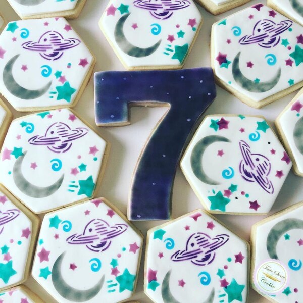 Outer Space Cookie - Etsy