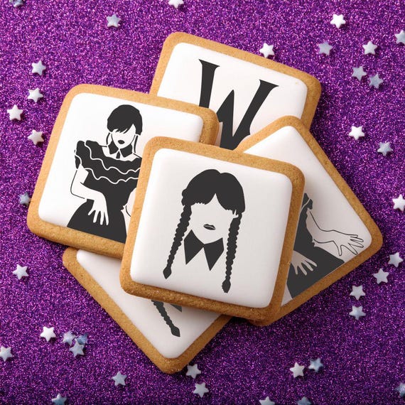 Wednesday Cookie Stencils Movie Cookie Stencils Addams Cookie Stencil Halloween Cookie Stencils Dancing Wednesday Cookie Stencils Etsy UK