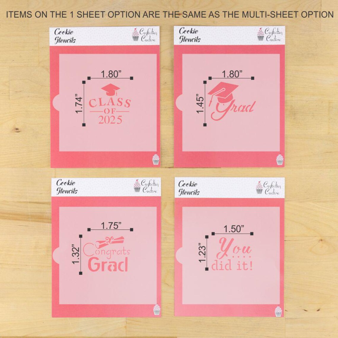 Graduation Messages Cookie Stencil | Class of 2026 Cookie Stencils ...